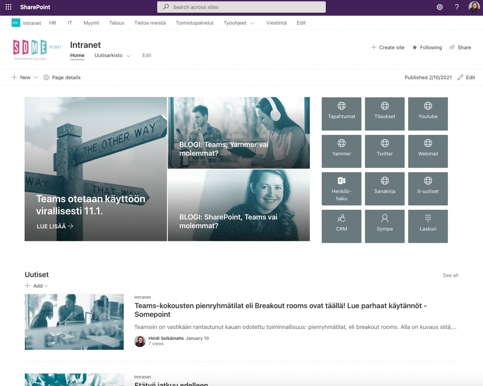 SharePoint-intranet - Somepoint