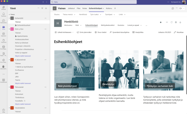 Esihenkilo-ohjeet - Somepoint